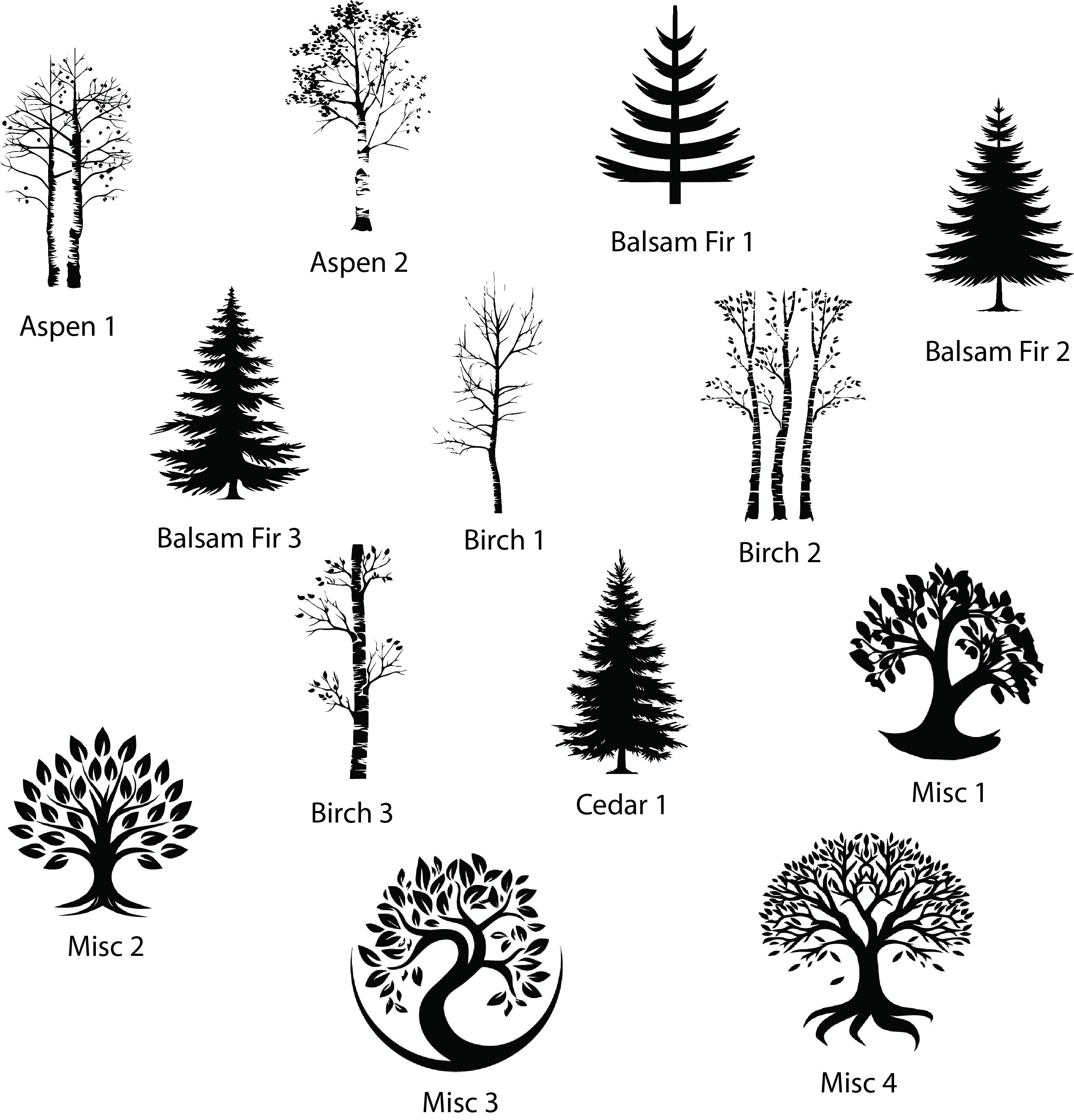 25 Trees SVG Bundle! Pine Tree Svg, Palm Tree Svg, Tree of Life Svg ...