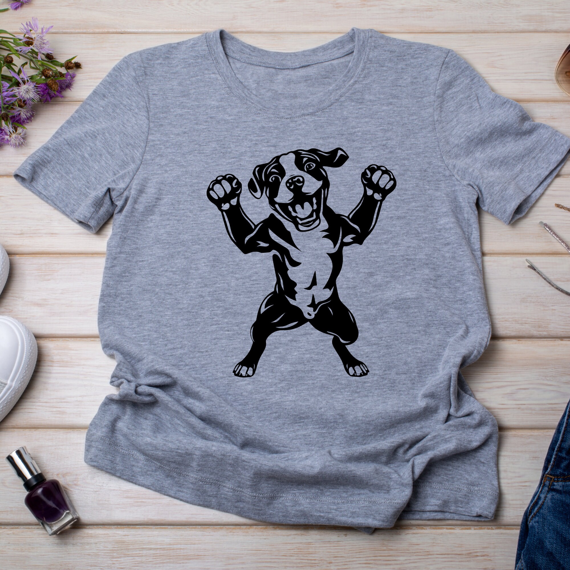 Pit Bull SVG, Pit Bull PNG, Happy Pit Bull Puppy Digital Download, Svg ...