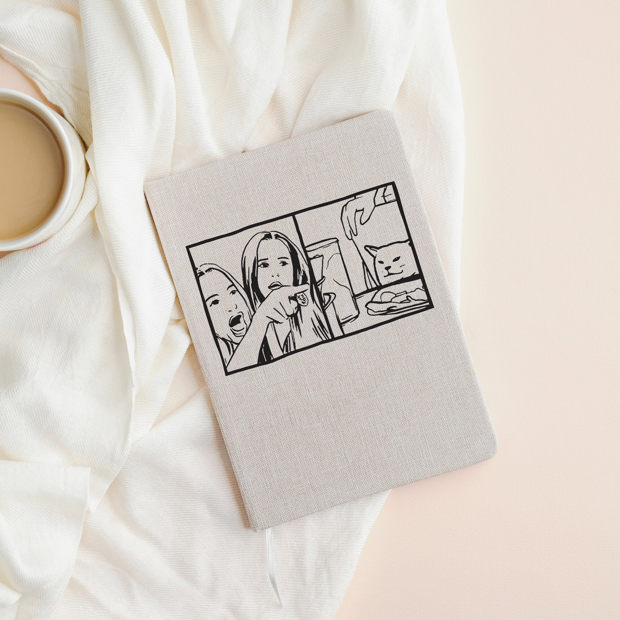 Woman Yelling at Cat Meme SVG, Funny Meme Svg, Woman Yelling at Cat Png ...