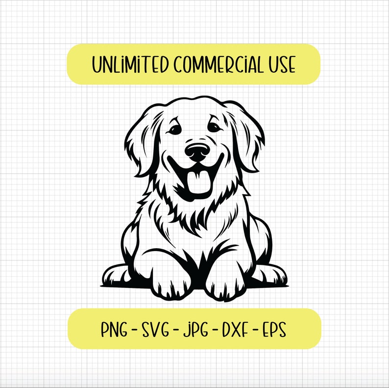 Golden Retriever SVG, Golden Retriever PNG, Digital Download, Cricut ...