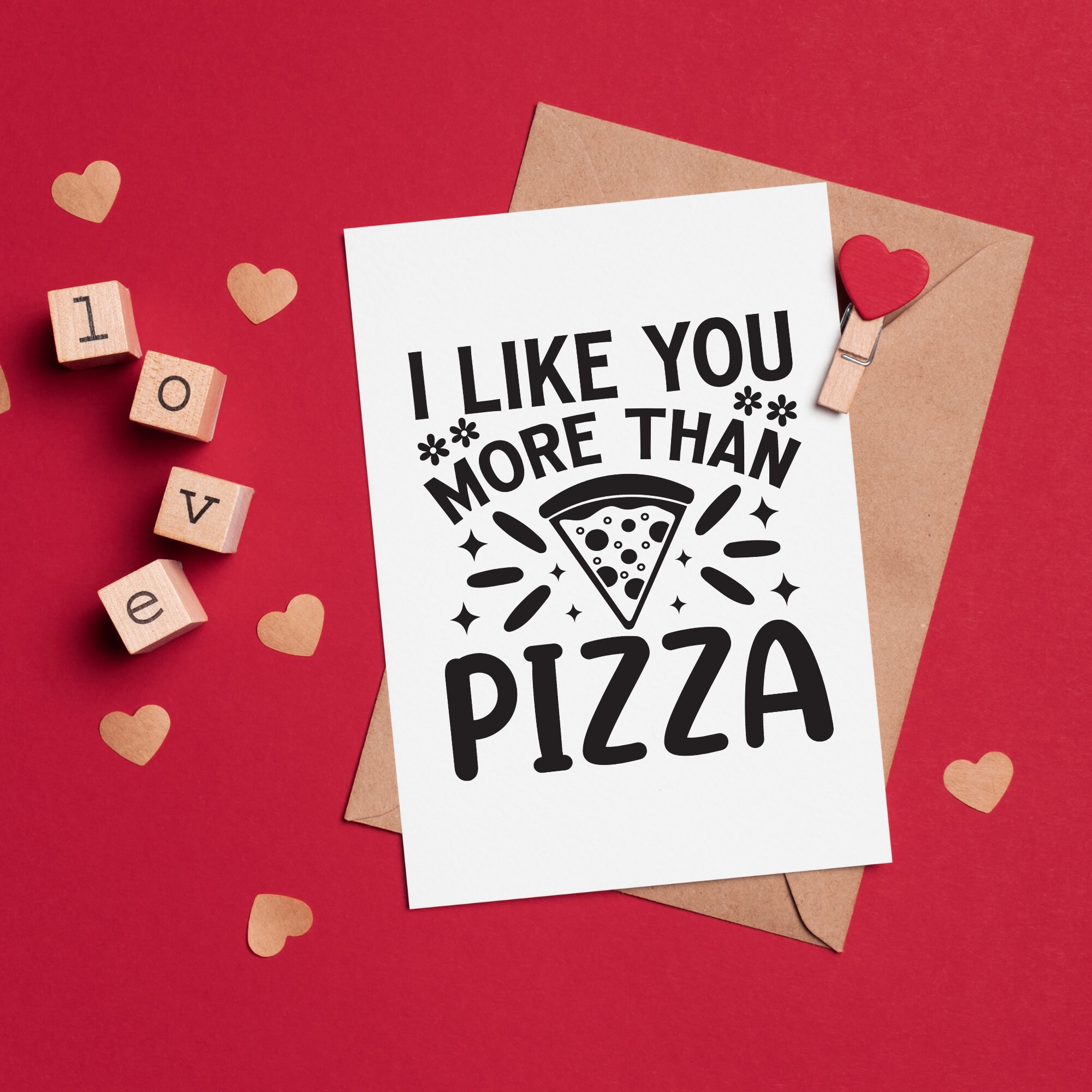 I Like You More Than Pizza SVG PNG Dxf Eps, Including Color and Black ...