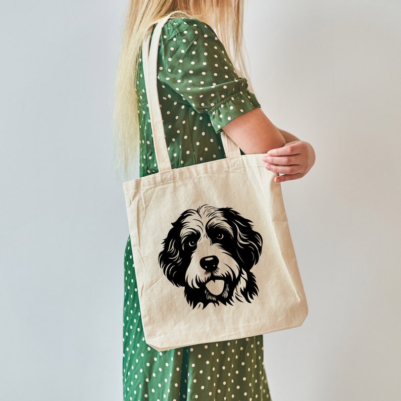 Bernedoodle SVG, Bernedoodle PNG, Bernedoodle Clipart, Dog Face Svg ...