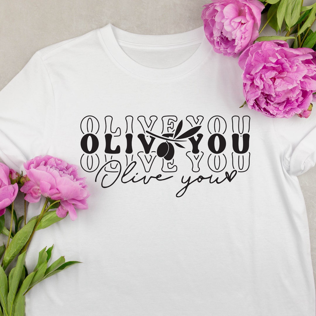 Olive You SVG PNG, Including Color and Black and White Images ...