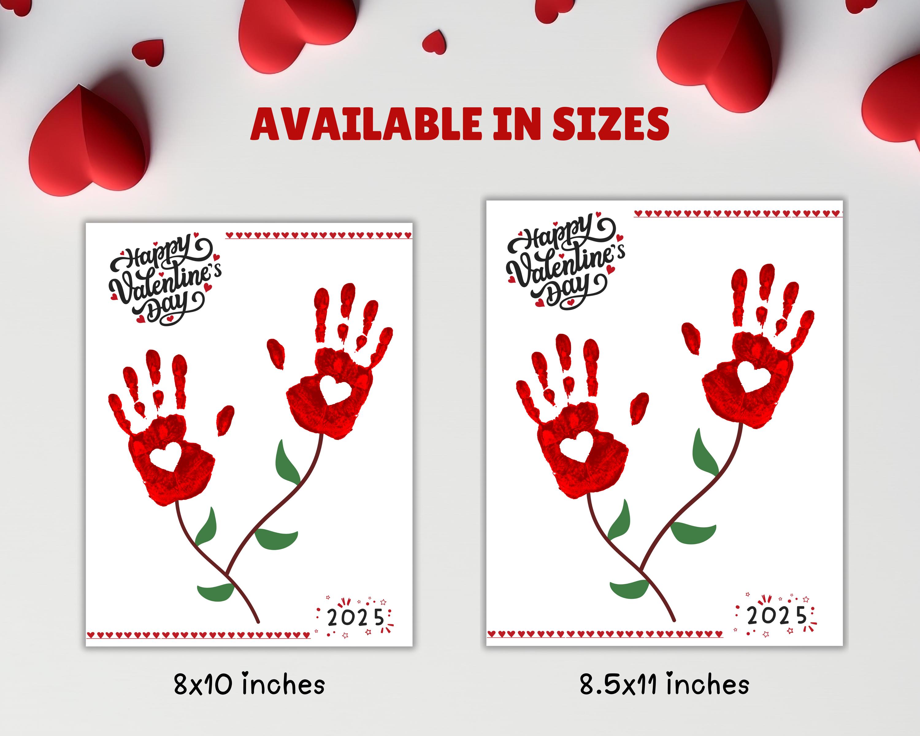 Valentines Day Art Kids Handprint, Kids Toddler Handprint Craft ...