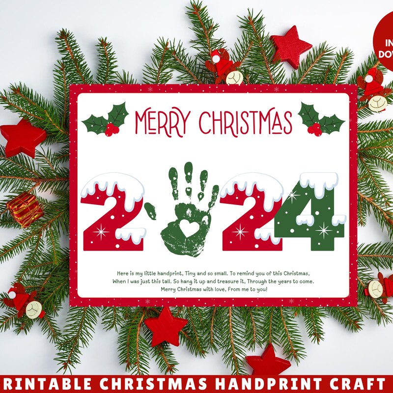 Christmas Handprint - Etsy