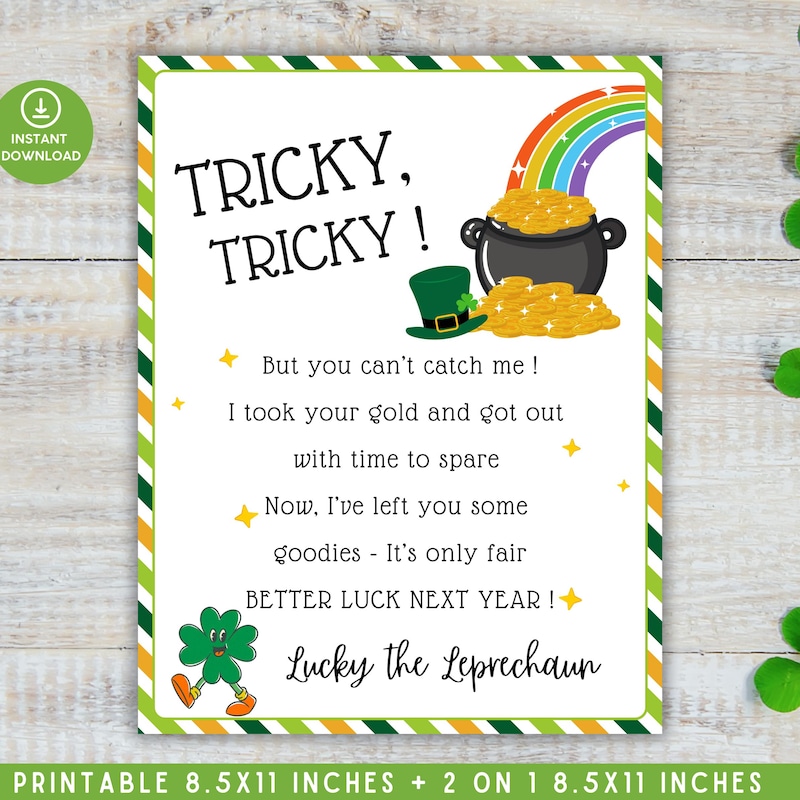 Leprechaun Letter Kit - Etsy