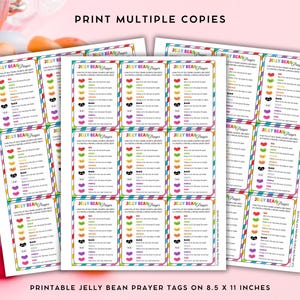 Jelly Bean Prayer Poem Printable - Religious Gift Tags, Easter Basket ...