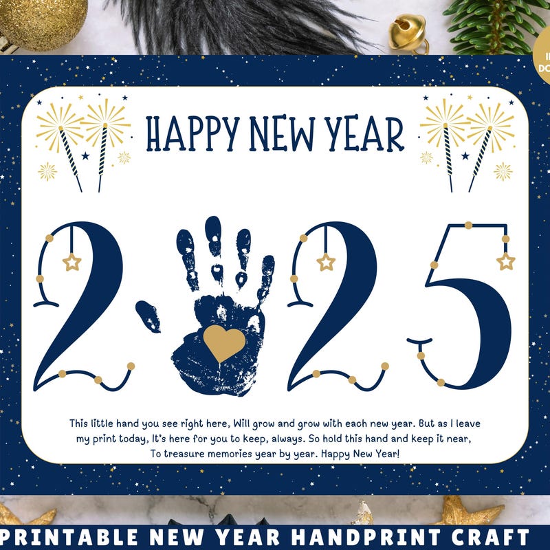 New Year Preschool Craft - Etsy