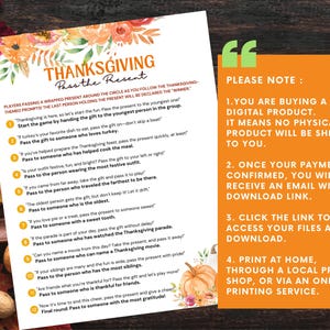 Pass the Pumpkin Game Printable, Prize Left Right Game, Easy ...