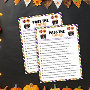Halloween Pass the Candy Game, Halloween Activity, Pass the Prize Game ...