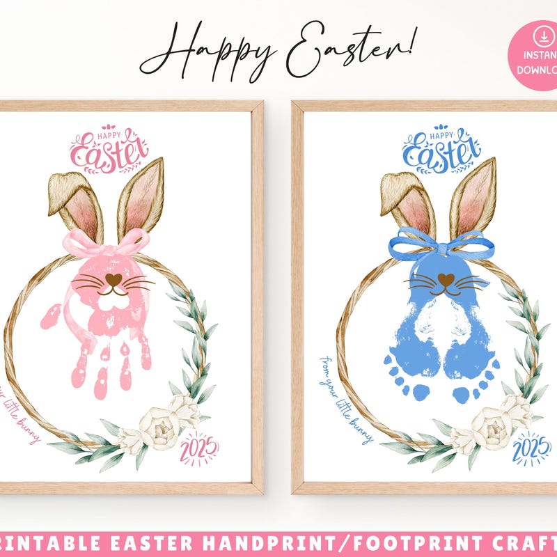 Spring Footprint Art - Etsy