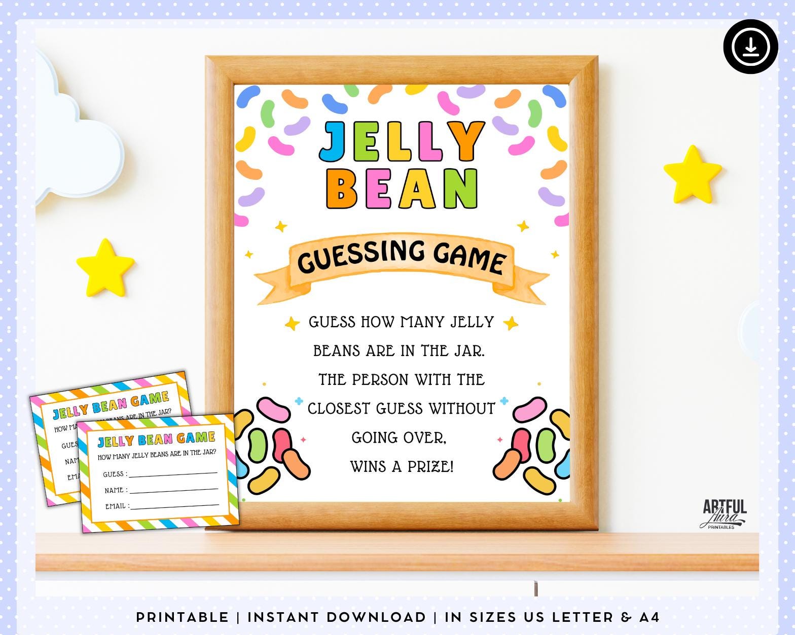 Guess How Many Jelly Beans, Things Game Printable, Guess Jelly Beans ...