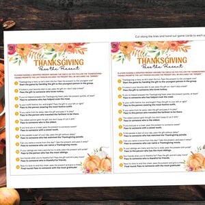 Pass the Pumpkin Game Printable, Prize Left Right Game, Easy ...