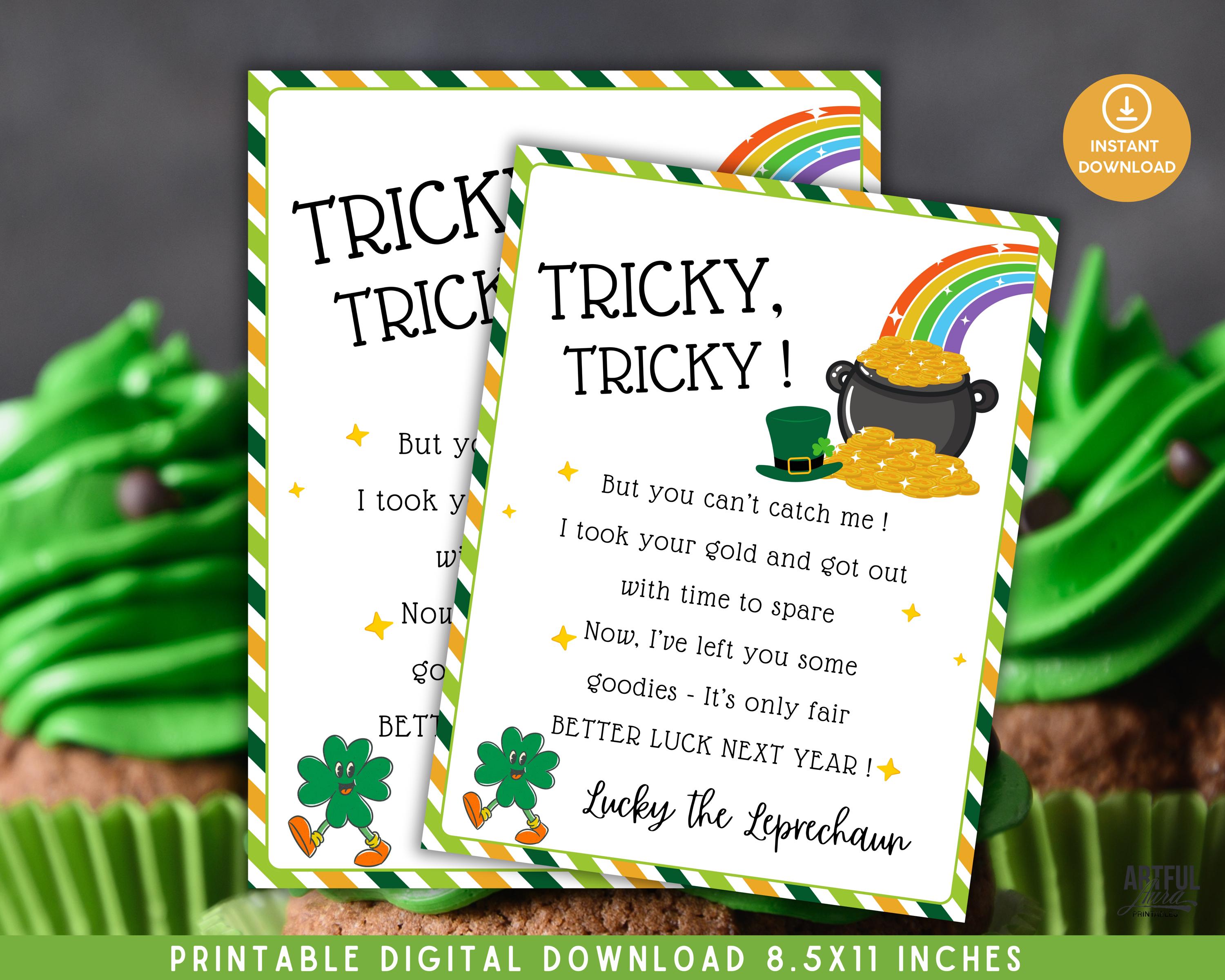 Leprechaun Letter for Kids Printable, Leprechaun Trap, Saint Patrick's ...