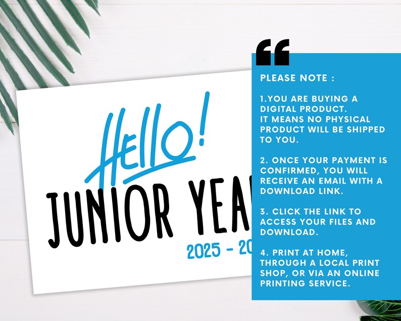 First Day of Junior Year Sign 2025-2026: 11th Grade Photo Prop (digital ...