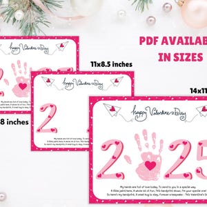 DIY Valentines Day Handprint Craft Kids Keepsake Art Fun Printable ...