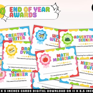 End of Year Student Awards: Printable Classroom Certificates (digital ...
