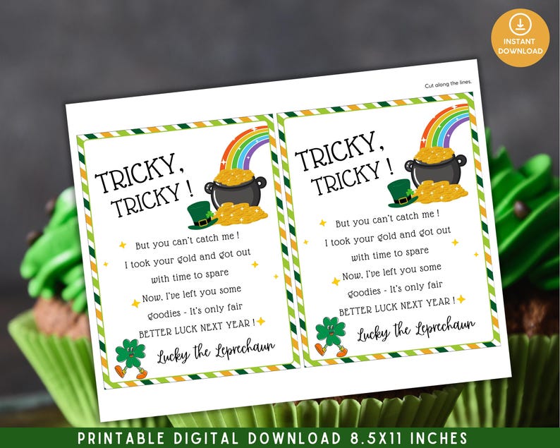 Leprechaun Letter for Kids Printable, Leprechaun Trap, Saint Patrick's ...