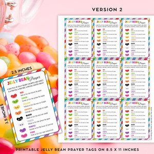 Jelly Bean Prayer Poem Printable - Religious Gift Tags, Easter Basket ...