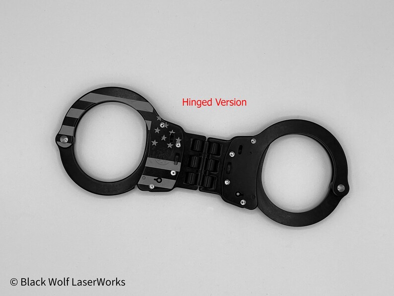 Smith & Wesson Custom Handcuffs US Flag - Etsy
