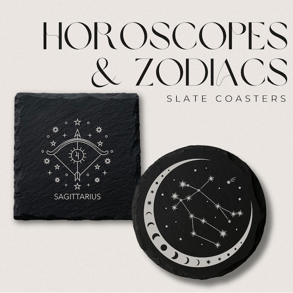 Zodiac Coaster - Etsy