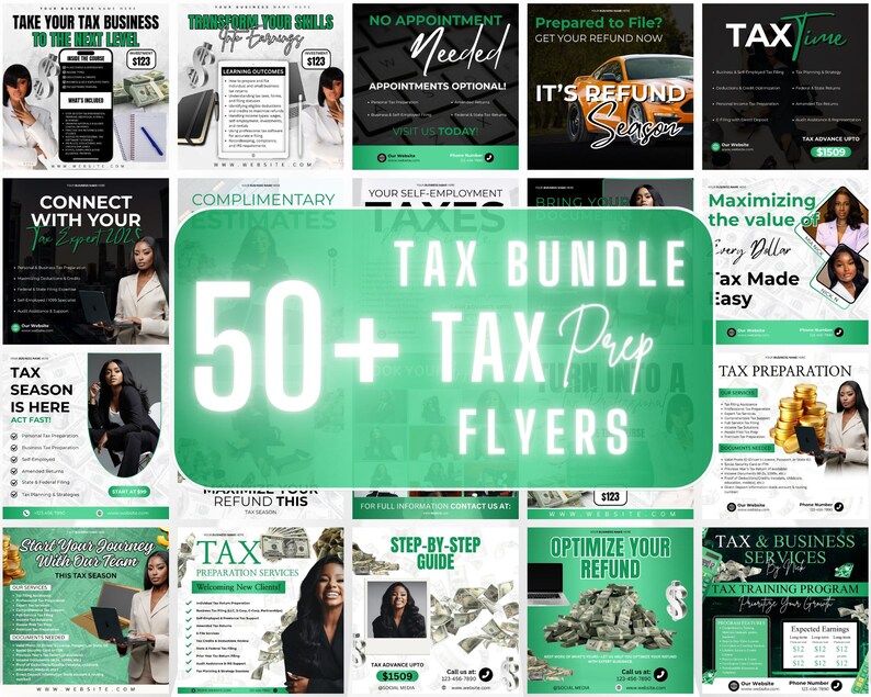 Tax Training Course Flyers, Tax Training Course Marketing Materials ...