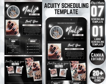 Nail Tech Acuity Scheduling Template Nail Tech Branding Nail Tech ...