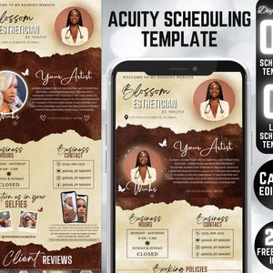 Esthetician Acuity Scheduling Template, DIY Booking Site Template ...