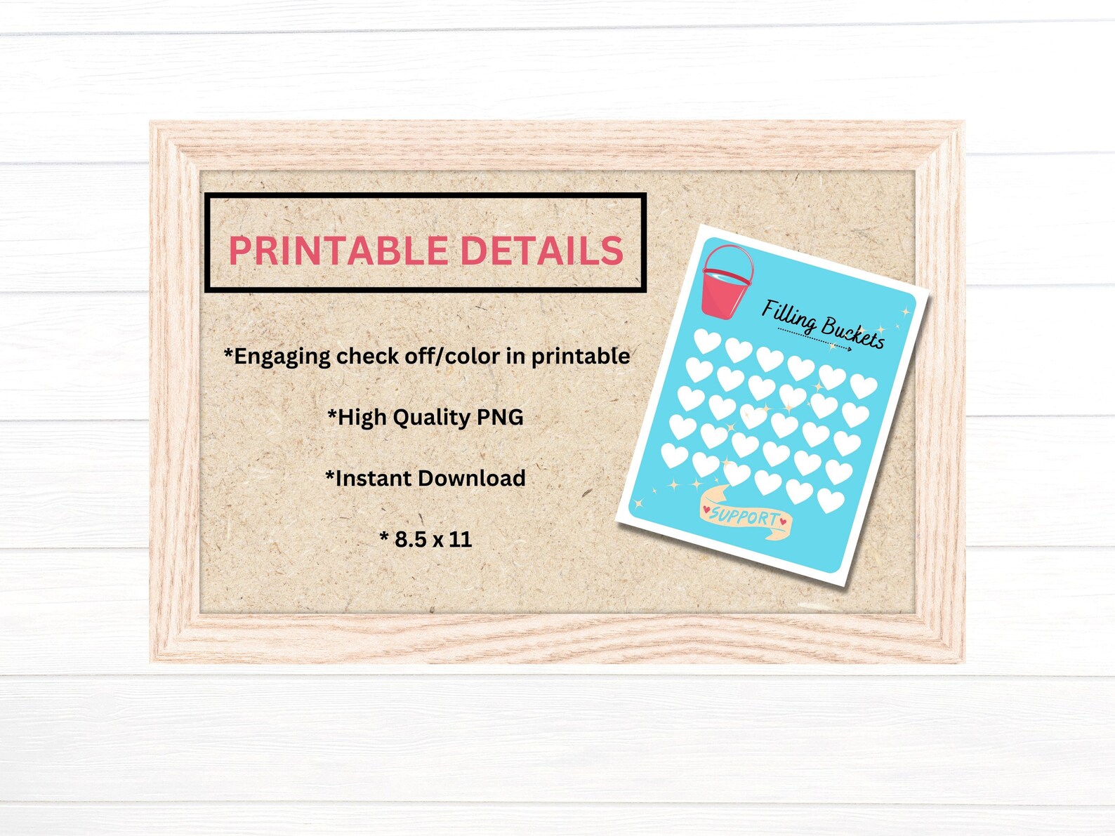 Bucket Filler Chart I Kids Kind Chart I Helping Others I Kind Kids I ...