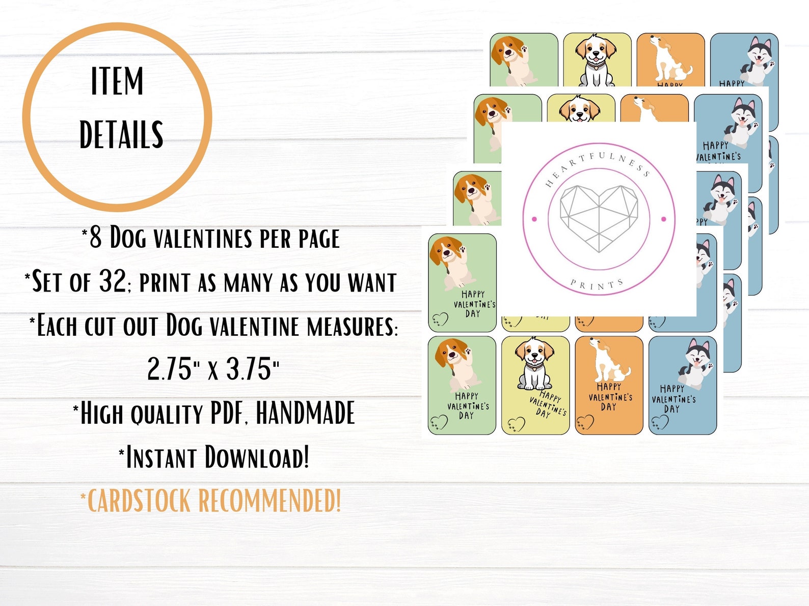 Dog Valentines, Puppy Valentines, Printable Valentines, Instant ...