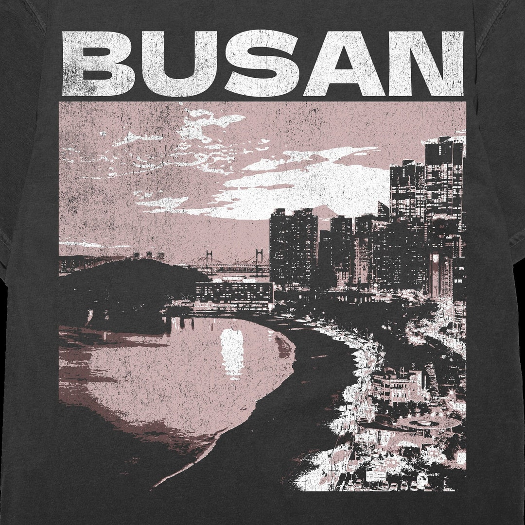 Vintage Busan South Korea T-shirt: Comfort Colors Pigment-dyed - Etsy