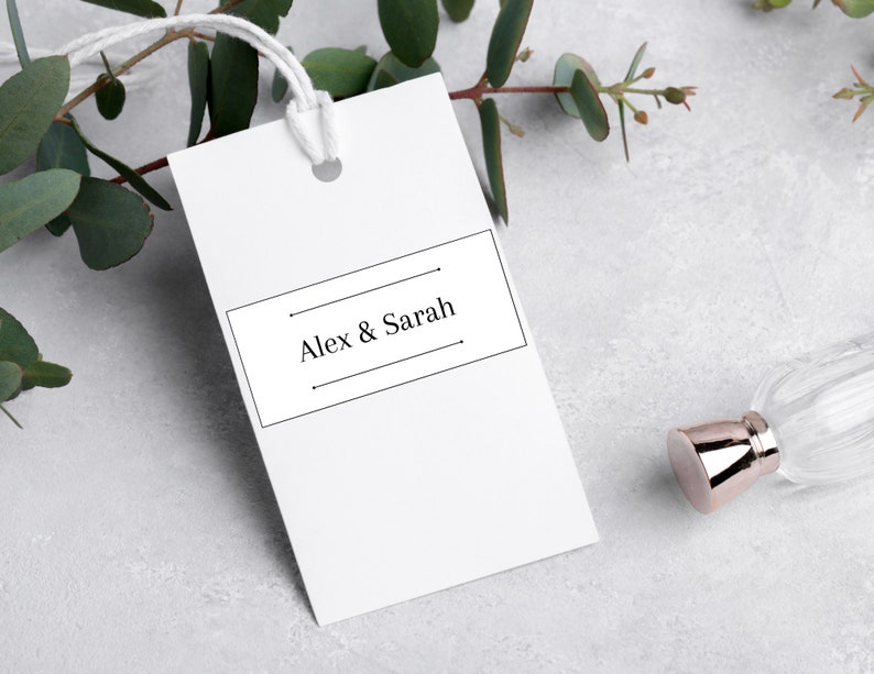 60 Minimalistic Name Tags, Labels Editable in Canva Labels for Pantry ...