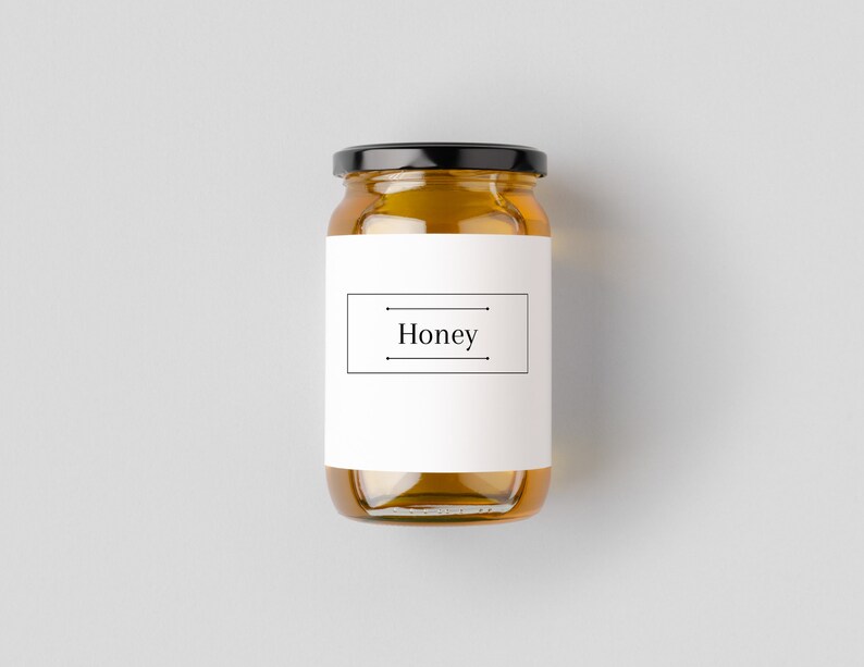 60 Minimalistic Name Tags, Labels Editable in Canva Labels for Pantry ...