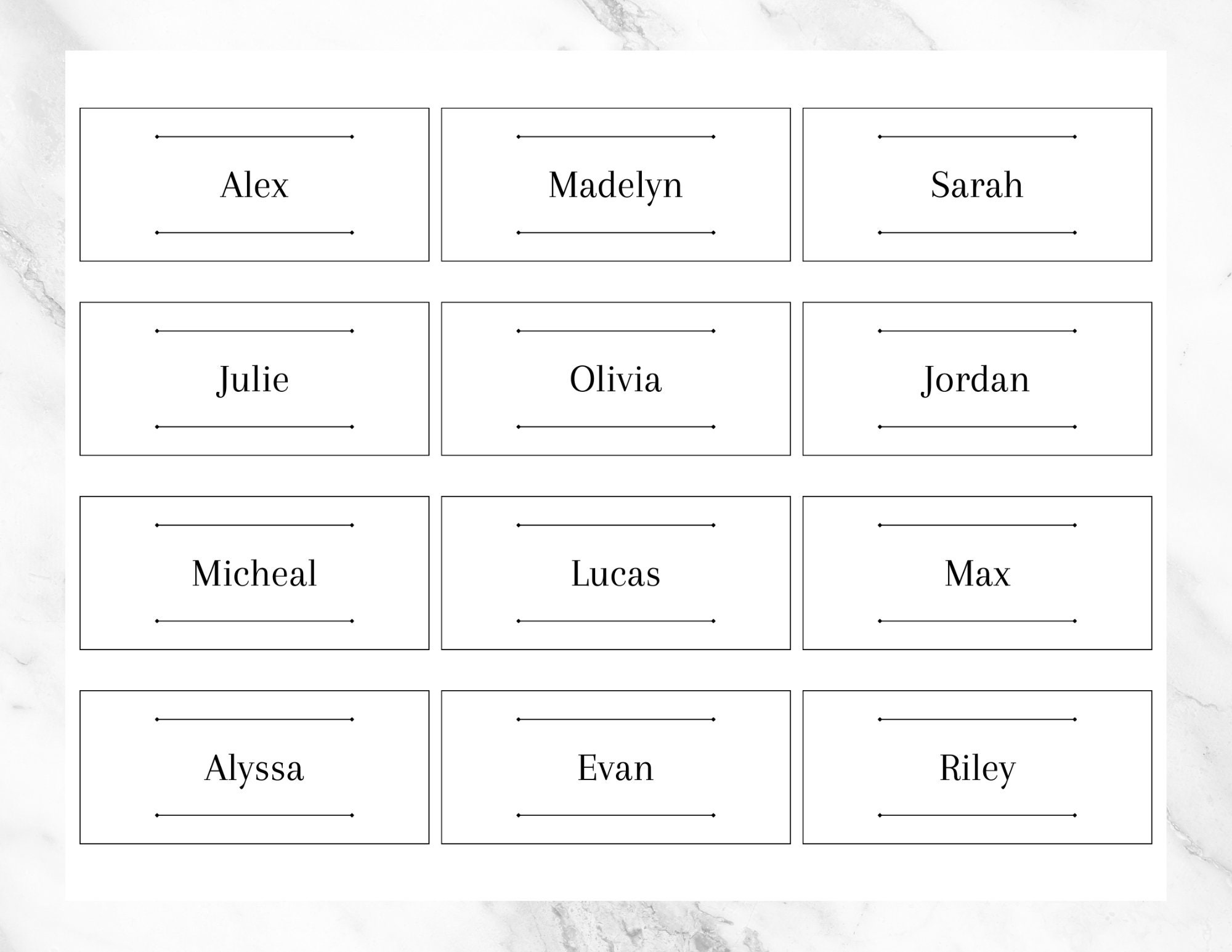 60 Minimalistic Name Tags, Labels Editable in Canva Labels for Pantry ...