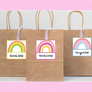Colorful Rainbow Name Tag, Labels for Classrooms, Gifts, Events, and ...