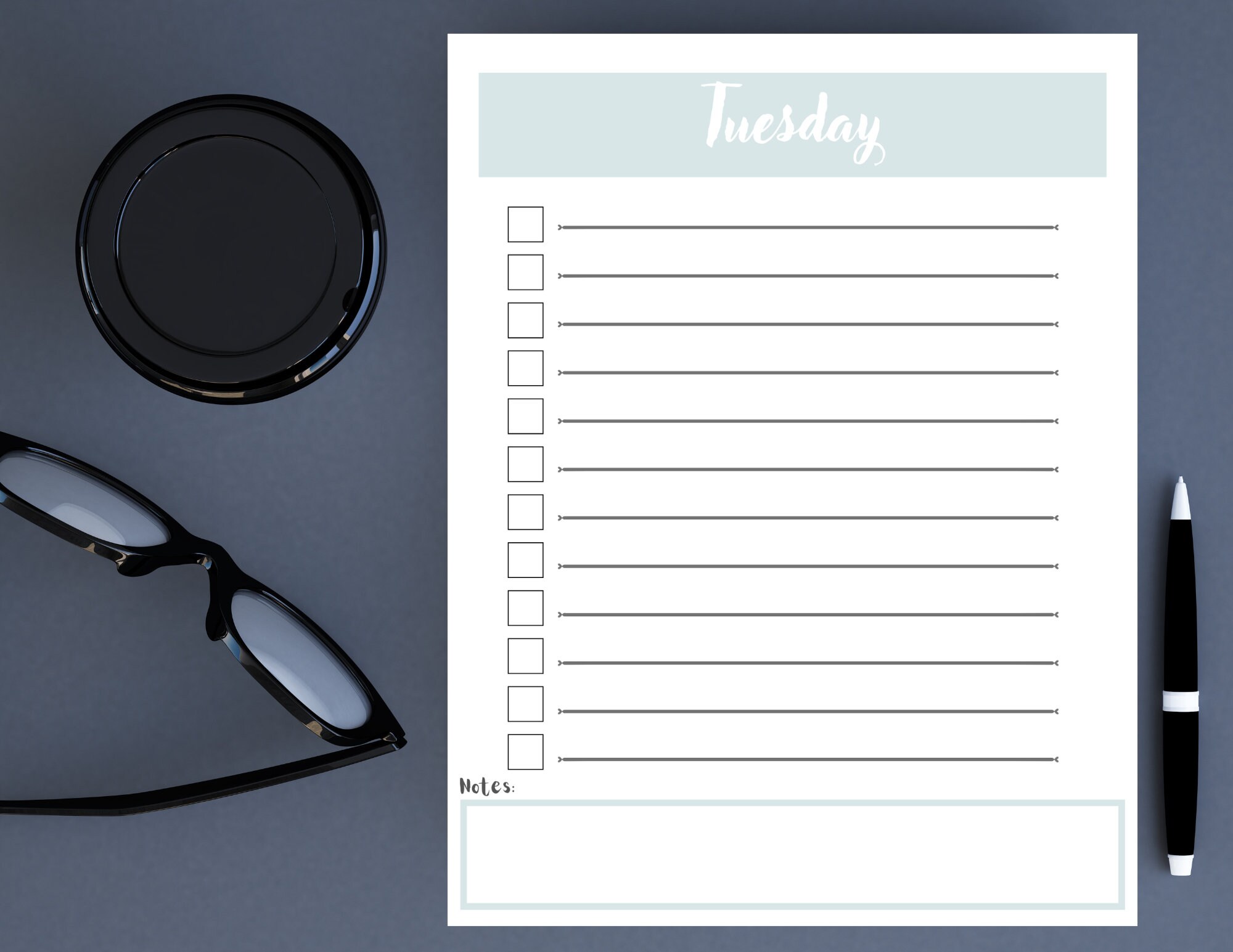 Daily To-do Checklists 11 Pages for Each Day of the Week, Groceries ...
