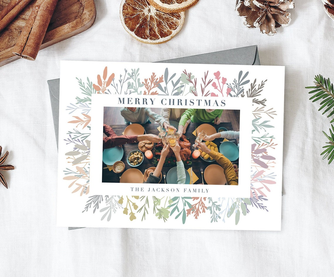 Printable Christmas Card, Holiday Card, New Year Card | Digital ...