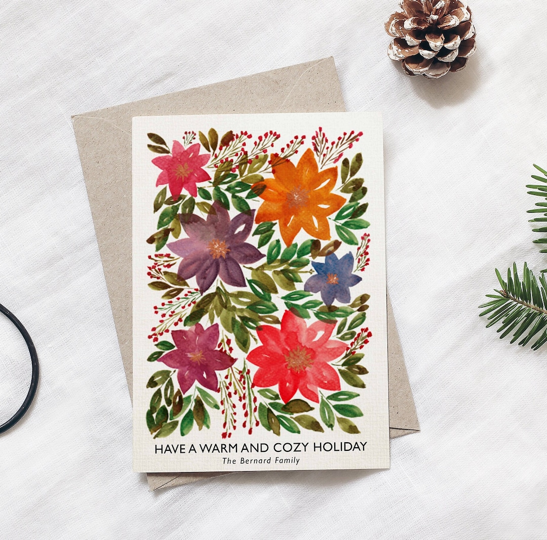 Printable Christmas Card, Holiday Card, New Year Card | Digital ...