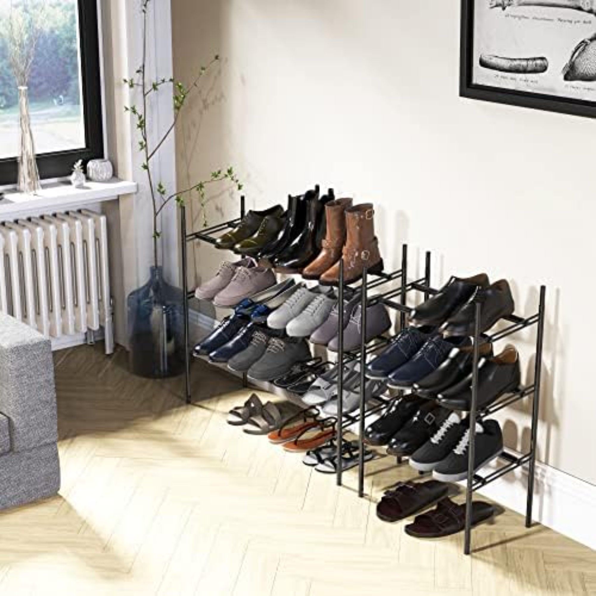 Tier Extendable Shoe Rack at Owen Bateman blog