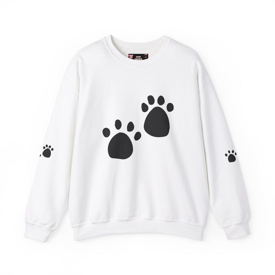 Giant Cat Paws Sweatshirt, Quirky Cat Lover Apparel - Etsy