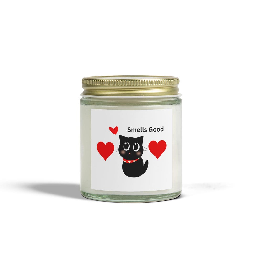 Conjured Black Cat Love Spell Candle, Hand-poured Coconut Apricot Wax ...