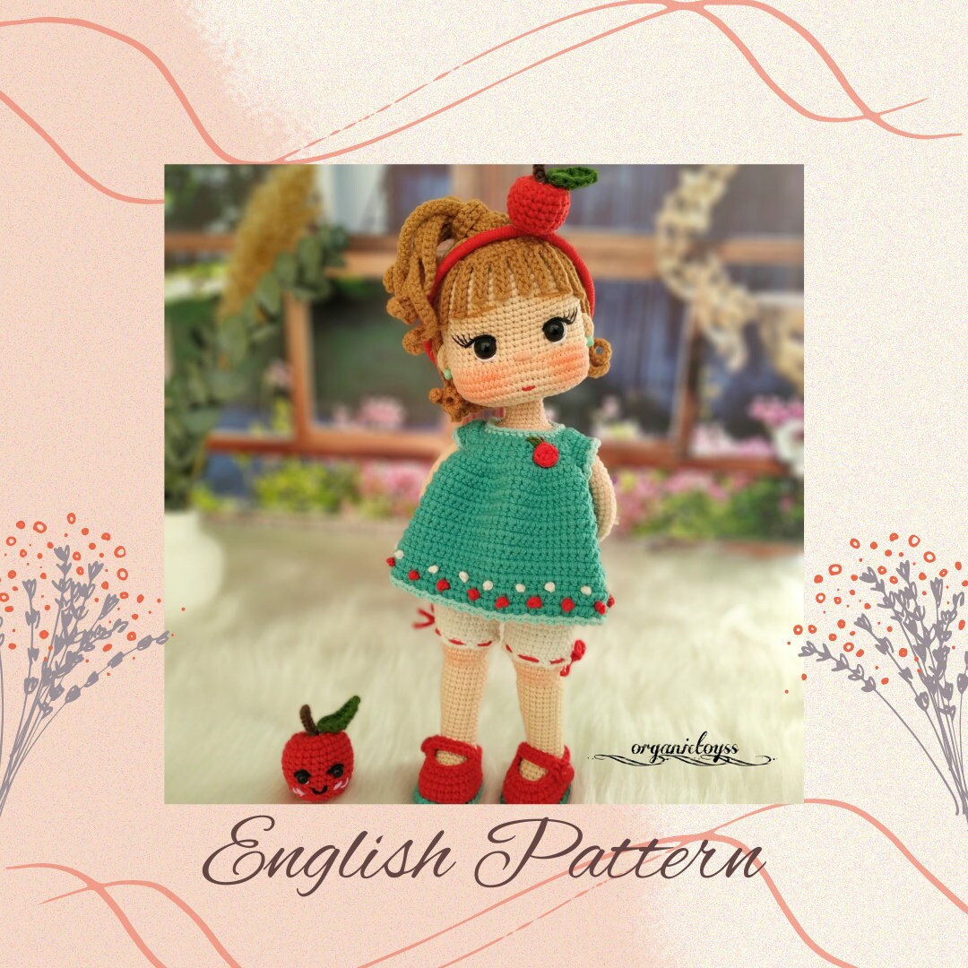 Crochet Doll Pattern, Rozi and Redy Pattern, Amigurumi Doll Pattern ...