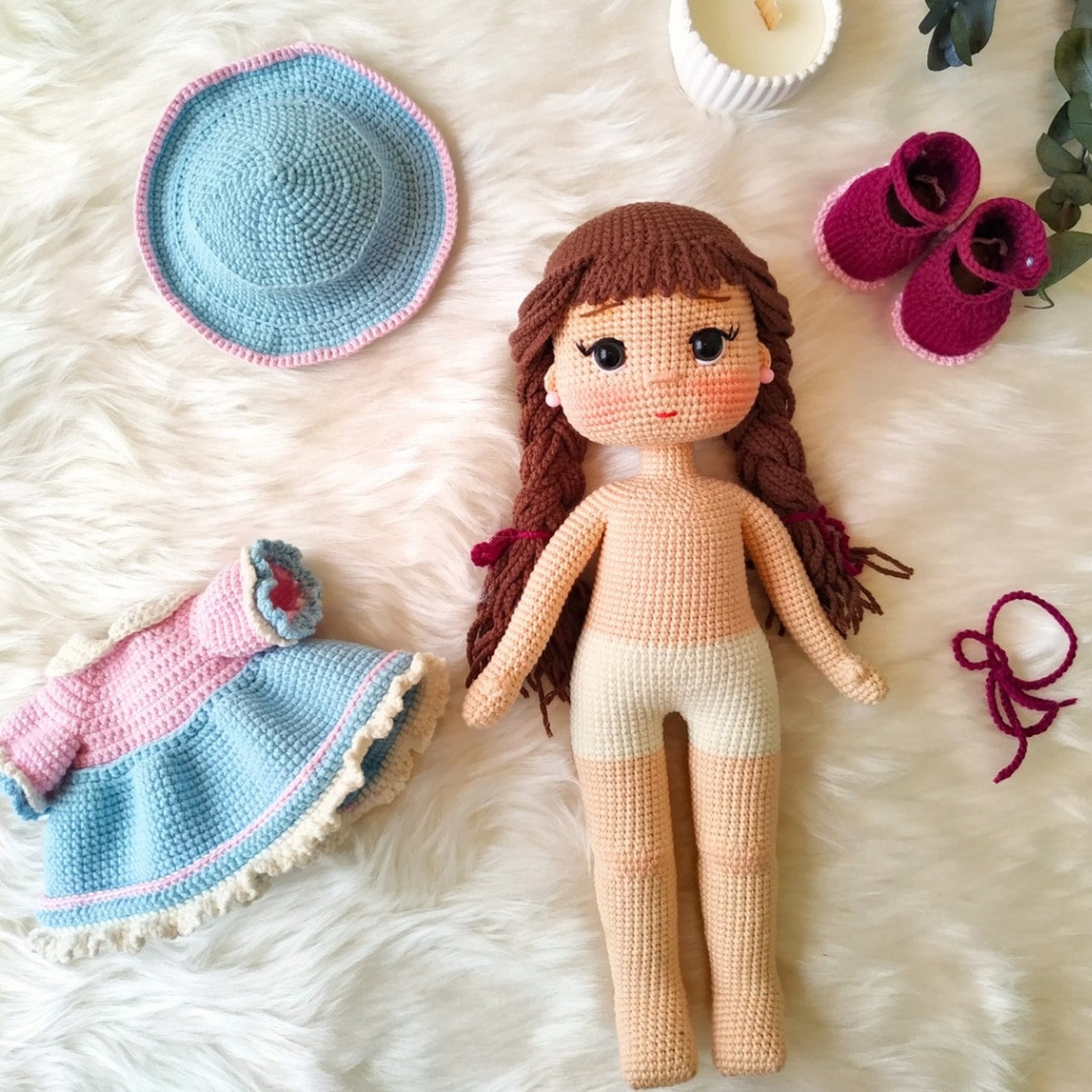 Amigurumi Crochet Doll Pattern, Mila Doll Pattern, Crochet Pattern, Amigurumi Doll Pattern, Cute ...