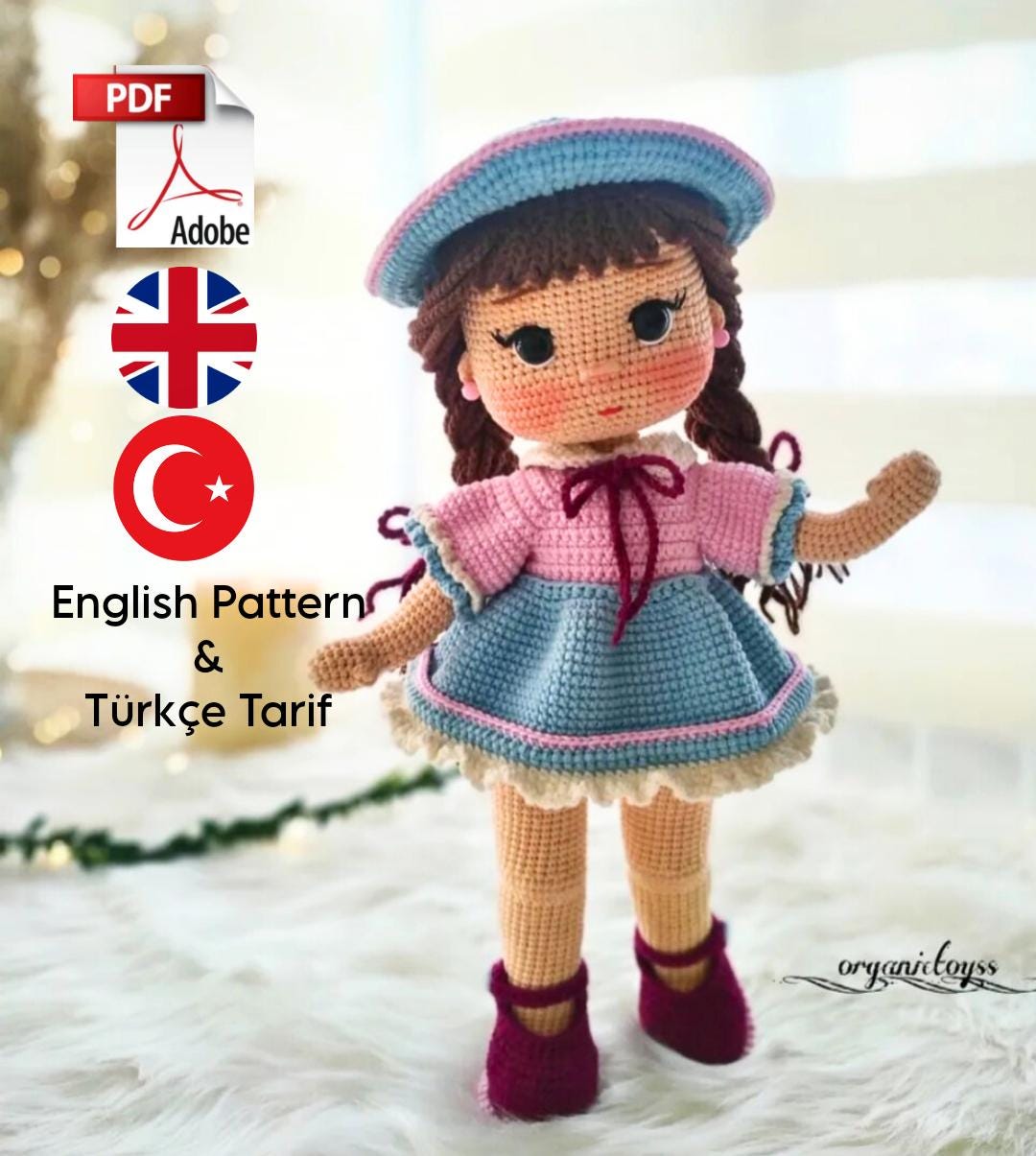 Amigurumi Crochet Doll Pattern, Mila Doll Pattern, Crochet Patterns, Amigurumi Doll Patterns ...