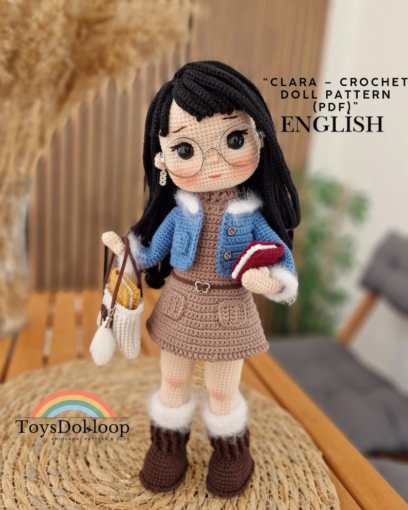 Amigurumi Doll Crochet Pattern: Clara PDF Tutorial (instant Download ...