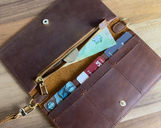 Personalized, Super Slim Leather Wallet for Women, Mother, Her ...