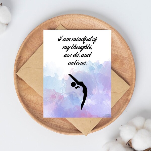 Yoga Affirmation Cards - Etsy