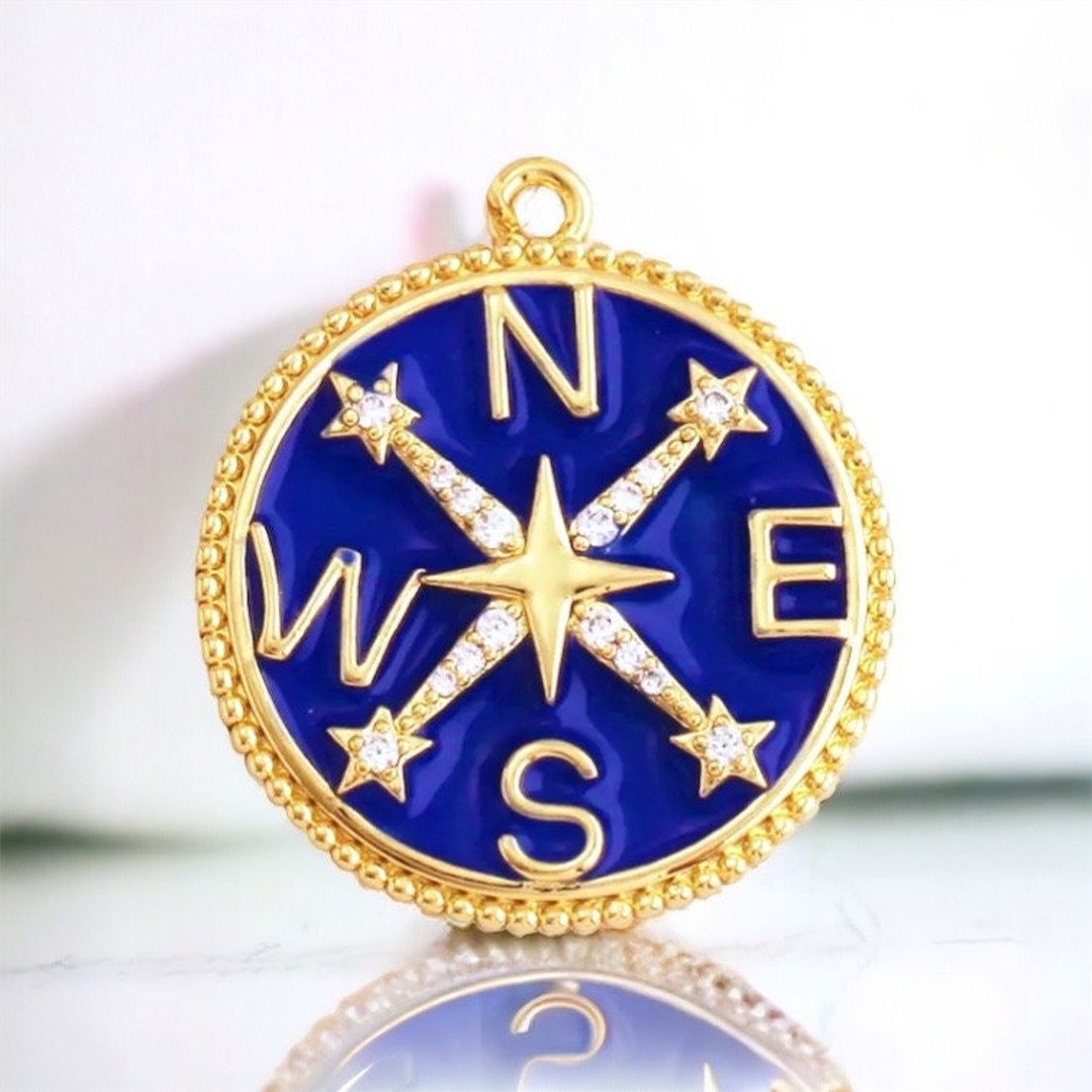 Finding Your TRUE NORTH COMPASS Pendant Blue Pendant Compass Pendant ...