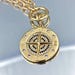 Gold Compass Necklace, North Star, Medallion Compass Necklace, Compass ...