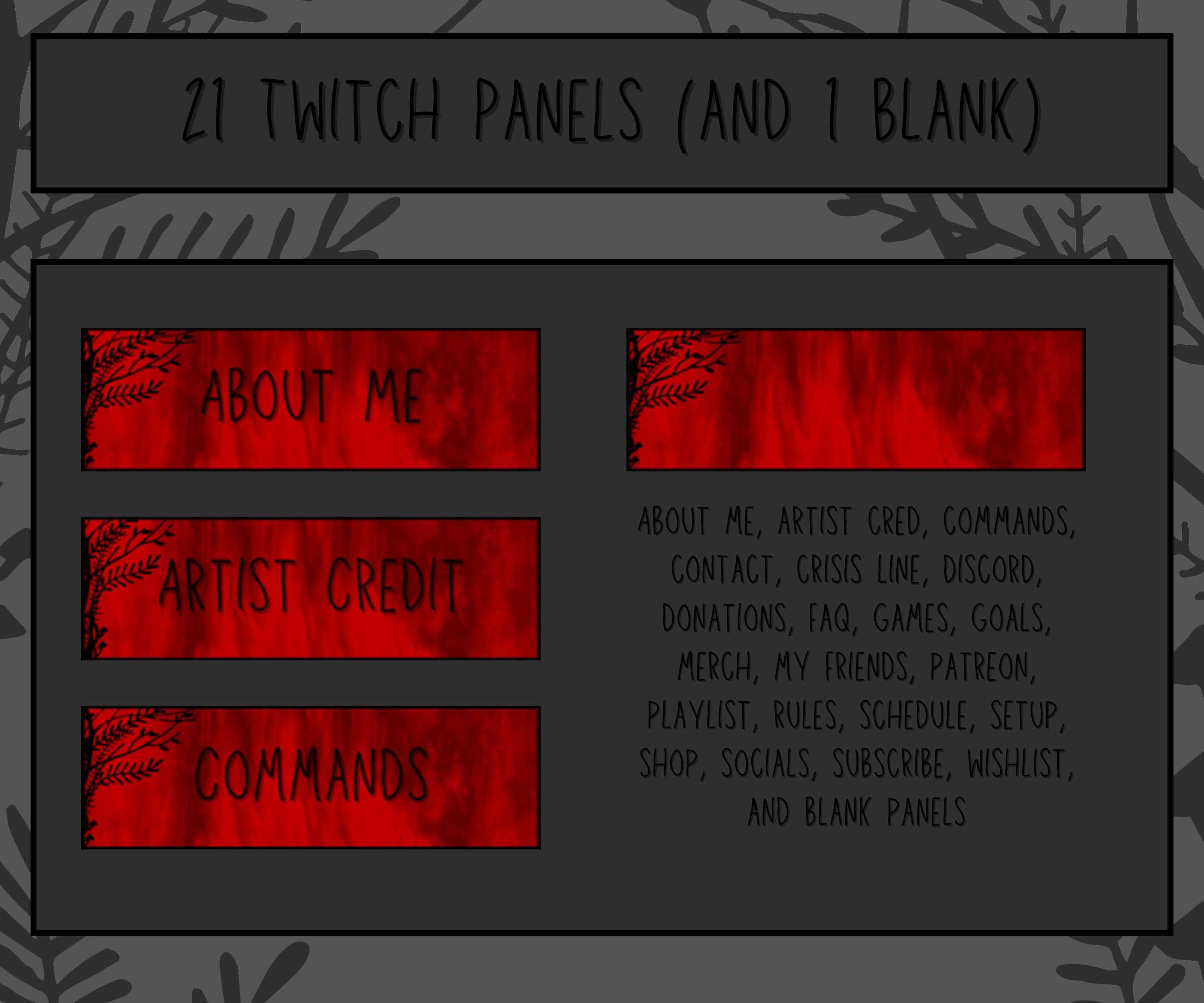 Animated Red Mystic Twitch Overlay Bundle | Overlays, Scenes, Frames ...